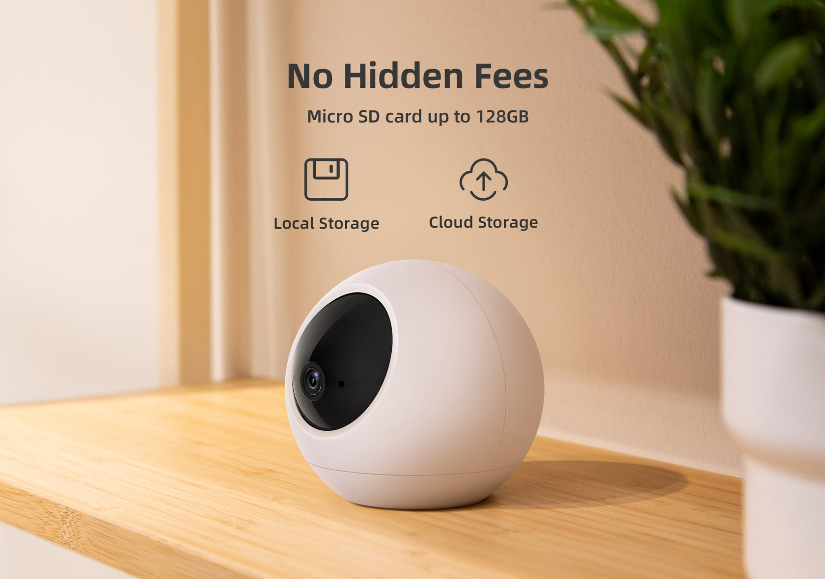 Noorio T120 PTZ Indoor Camera - Dual-Band Wi-Fi 6, 5K HD, Plug-in, 24/7 ...