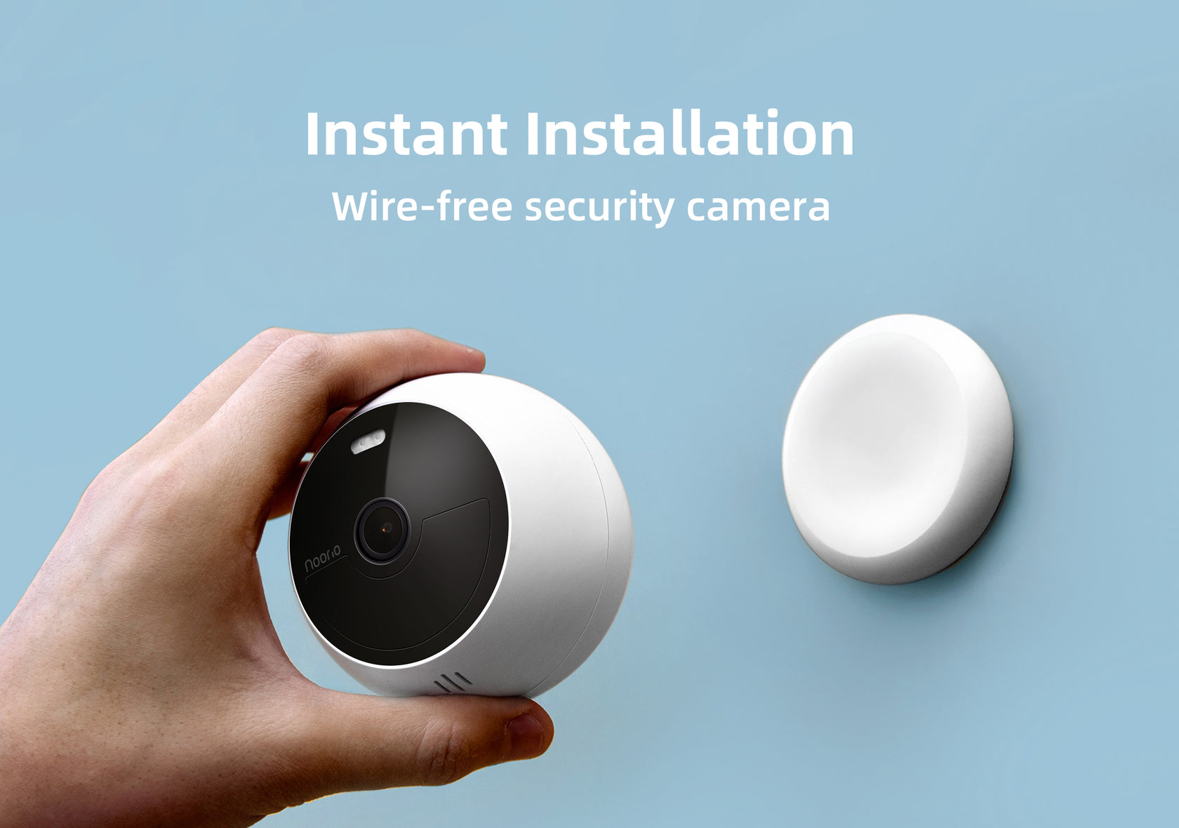 Wireless Security Camera Noorio B200 Outdoor & Indoor Battery-Powered ...